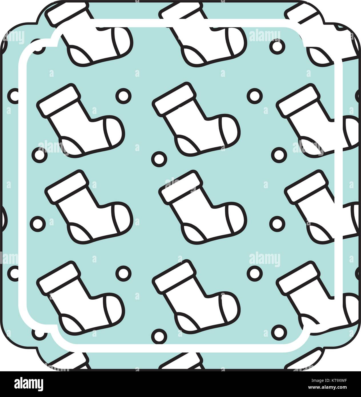 Baby sock frame Stock Vector Image & Art - Alamy