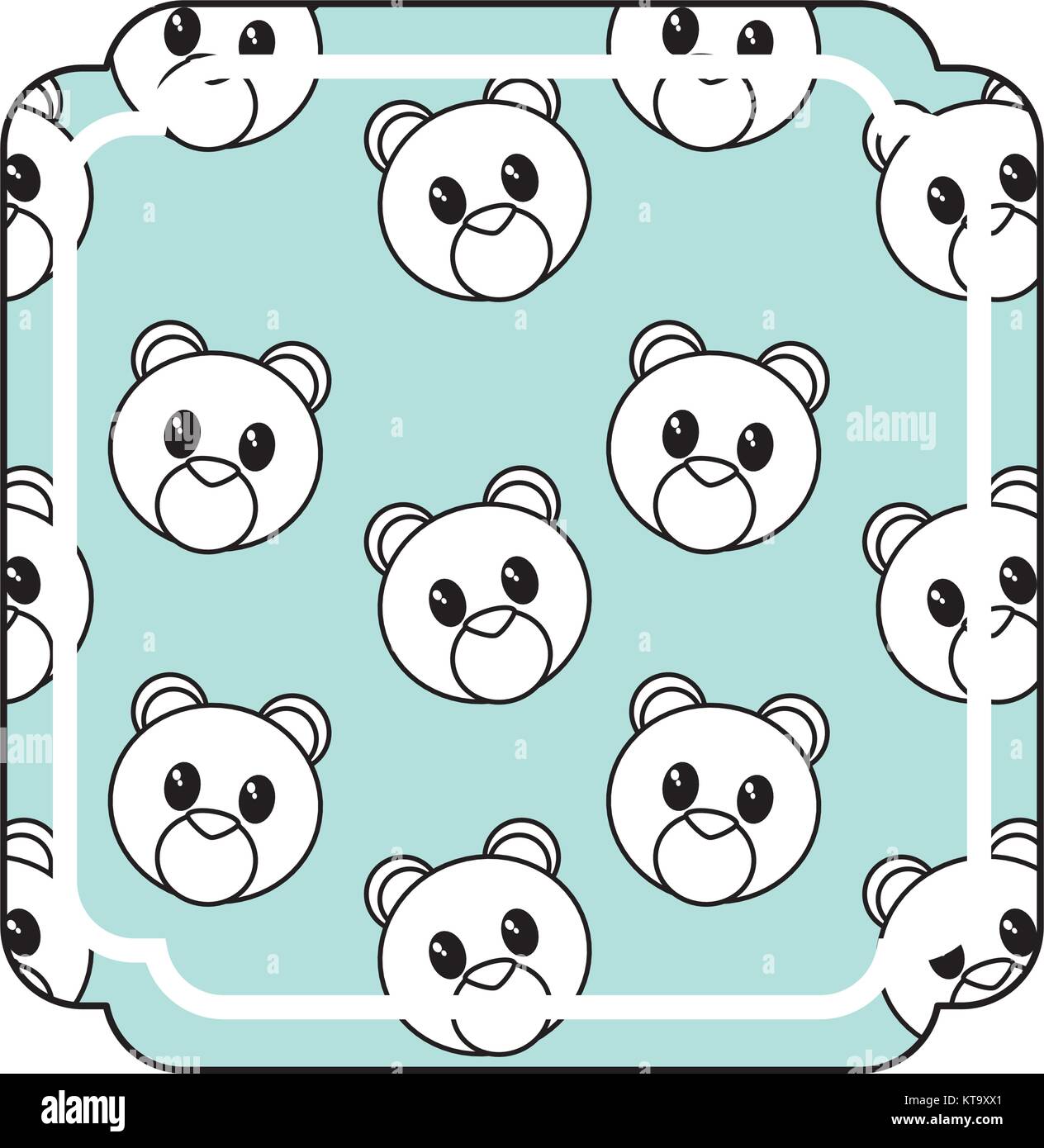 Bear cartoon frame Stock Vector Image & Art - Alamy
