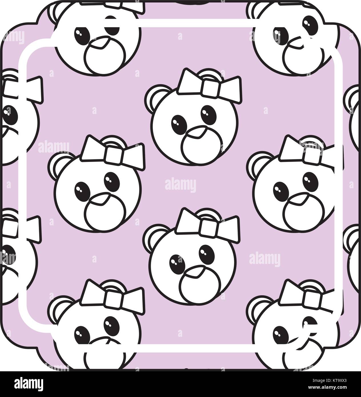Bear cartoon frame Stock Vector Image & Art - Alamy