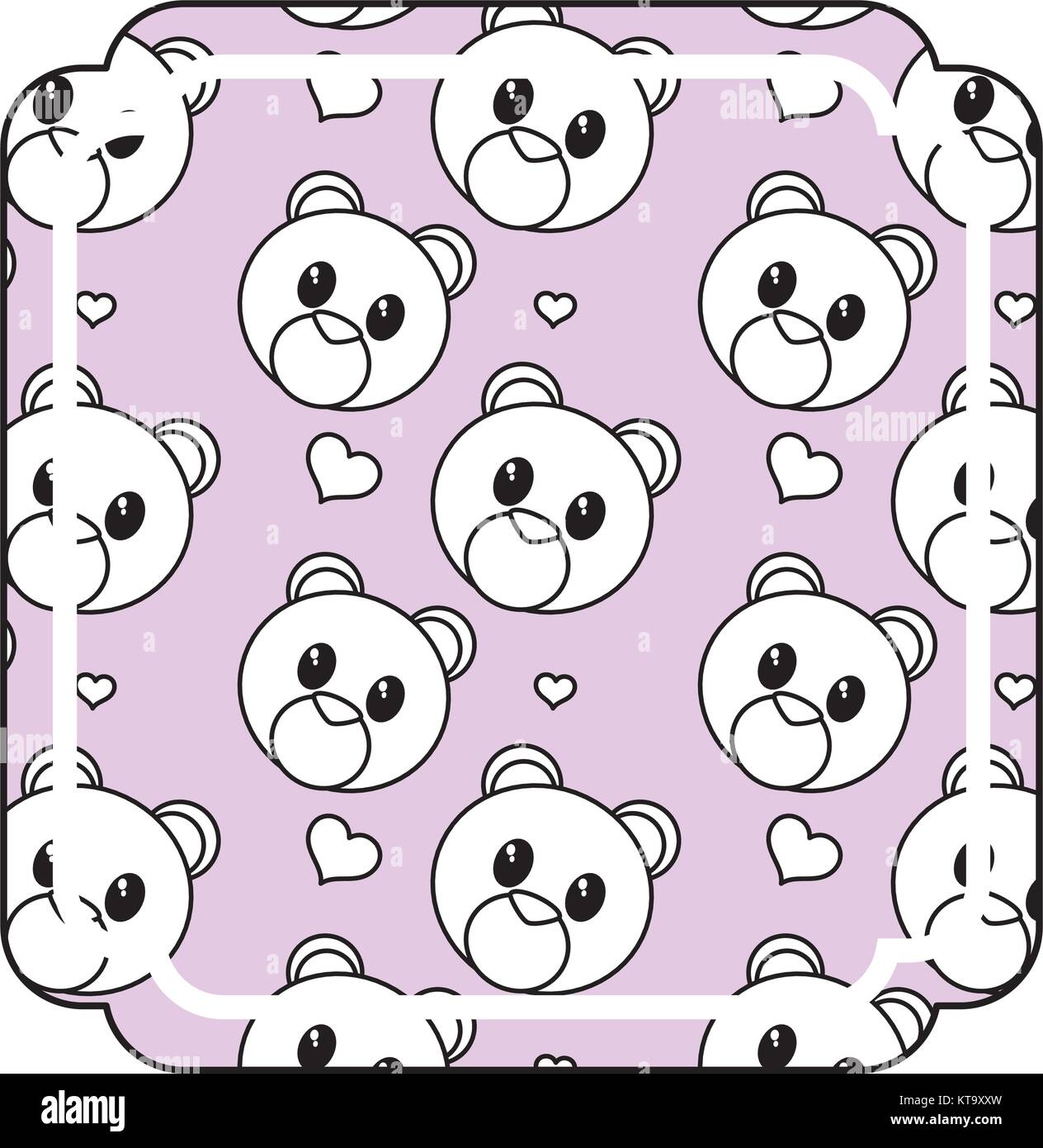 Bear cartoon frame Stock Vector Image & Art - Alamy