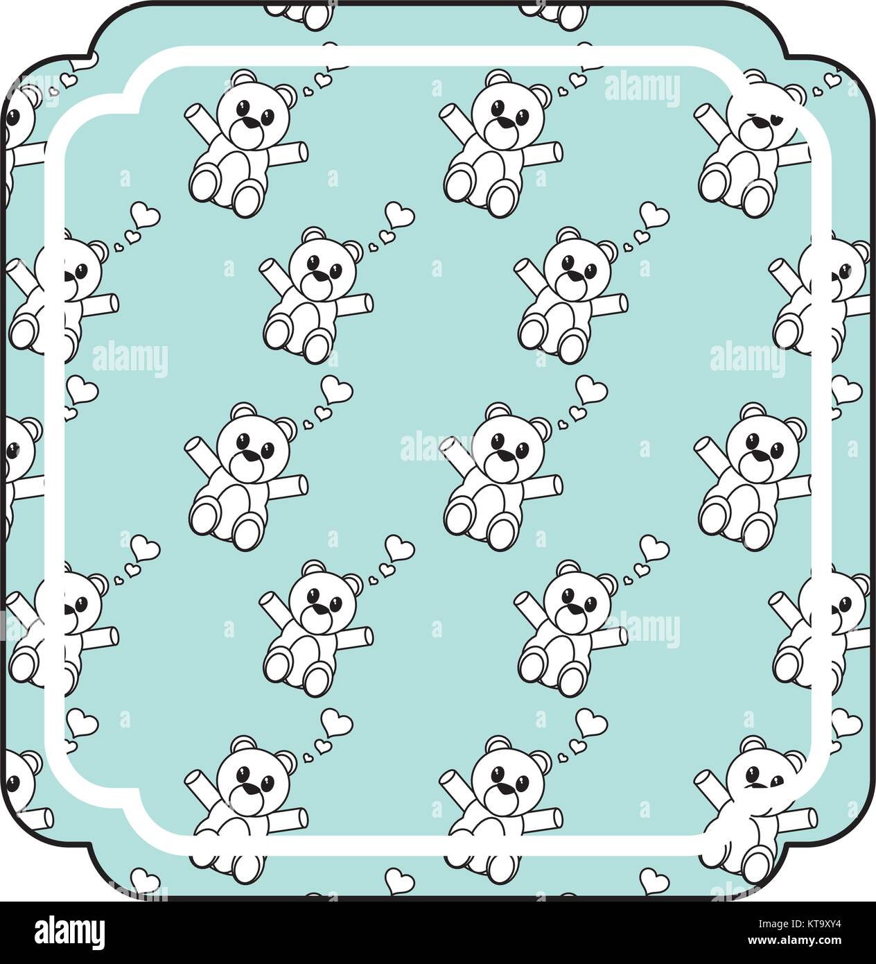 Bear cartoon frame Stock Vector Image & Art - Alamy