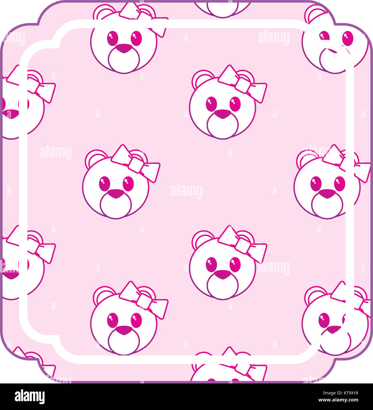 Bear cartoon frame Stock Vector Image & Art - Alamy