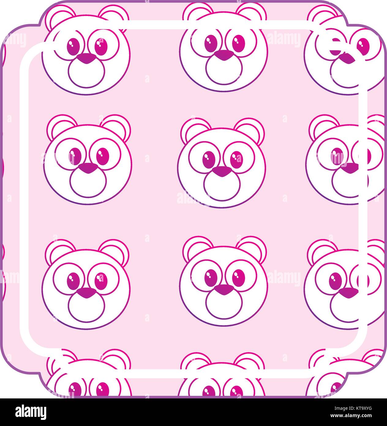 Bear cartoon frame Stock Vector Image & Art - Alamy