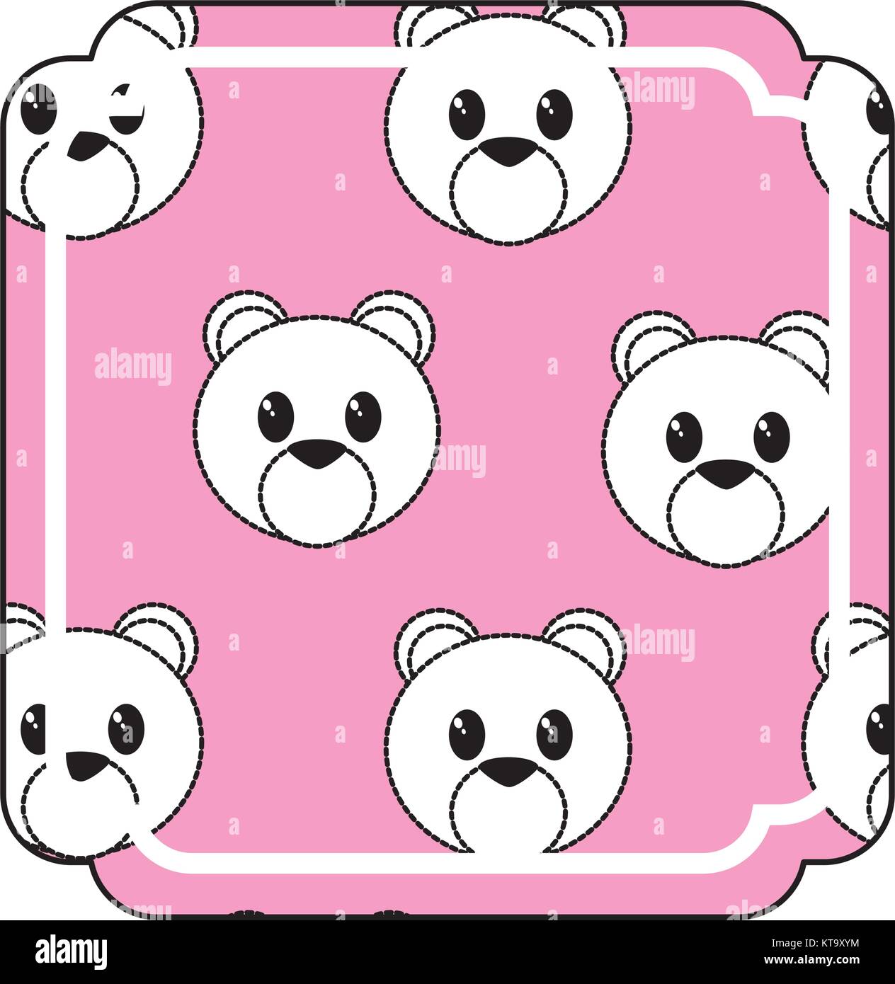 Bear cartoon frame Stock Vector Image & Art - Alamy