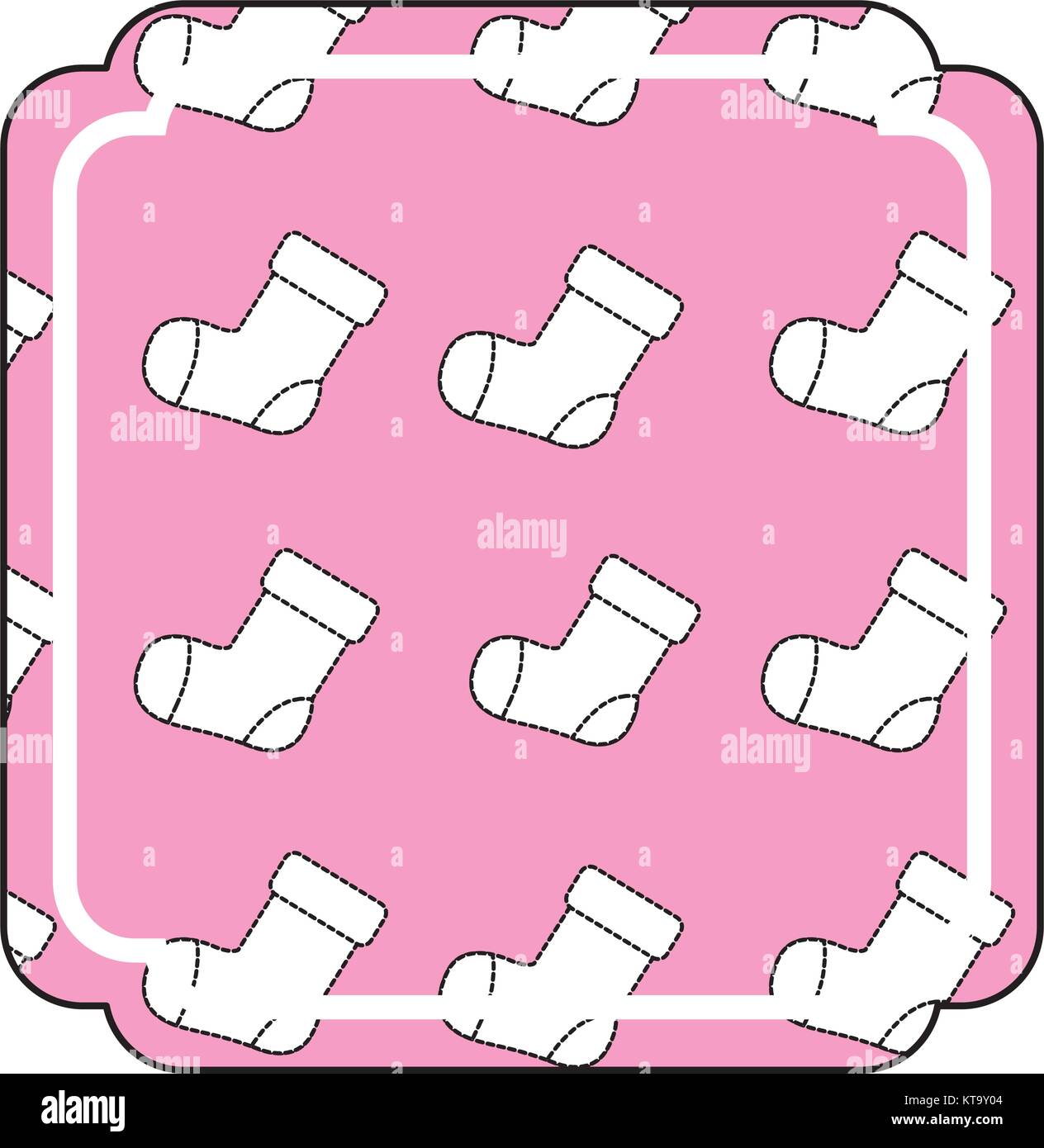Baby sock frame Stock Vector Image & Art - Alamy