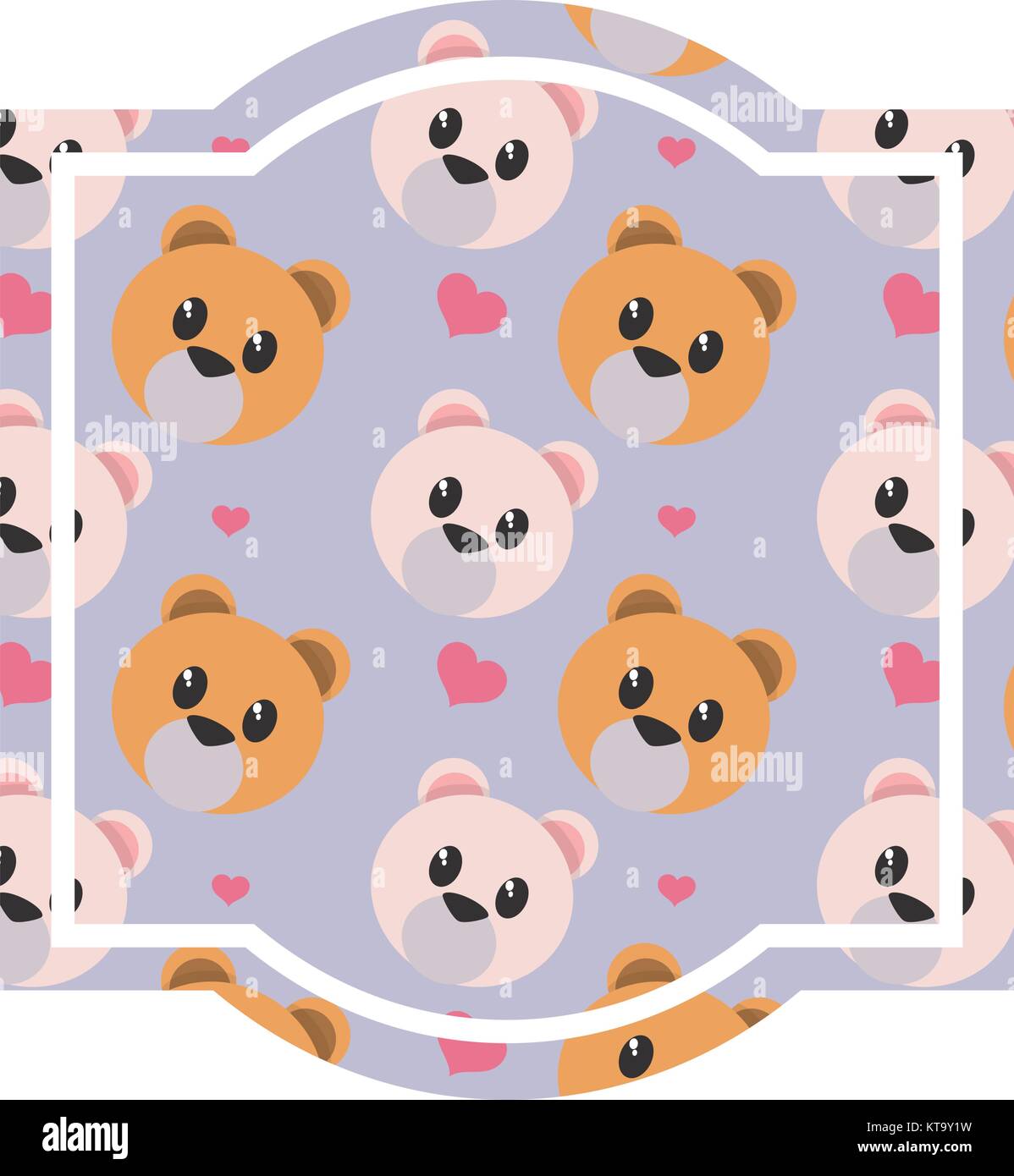 Bear cartoon frame Stock Vector Image & Art - Alamy