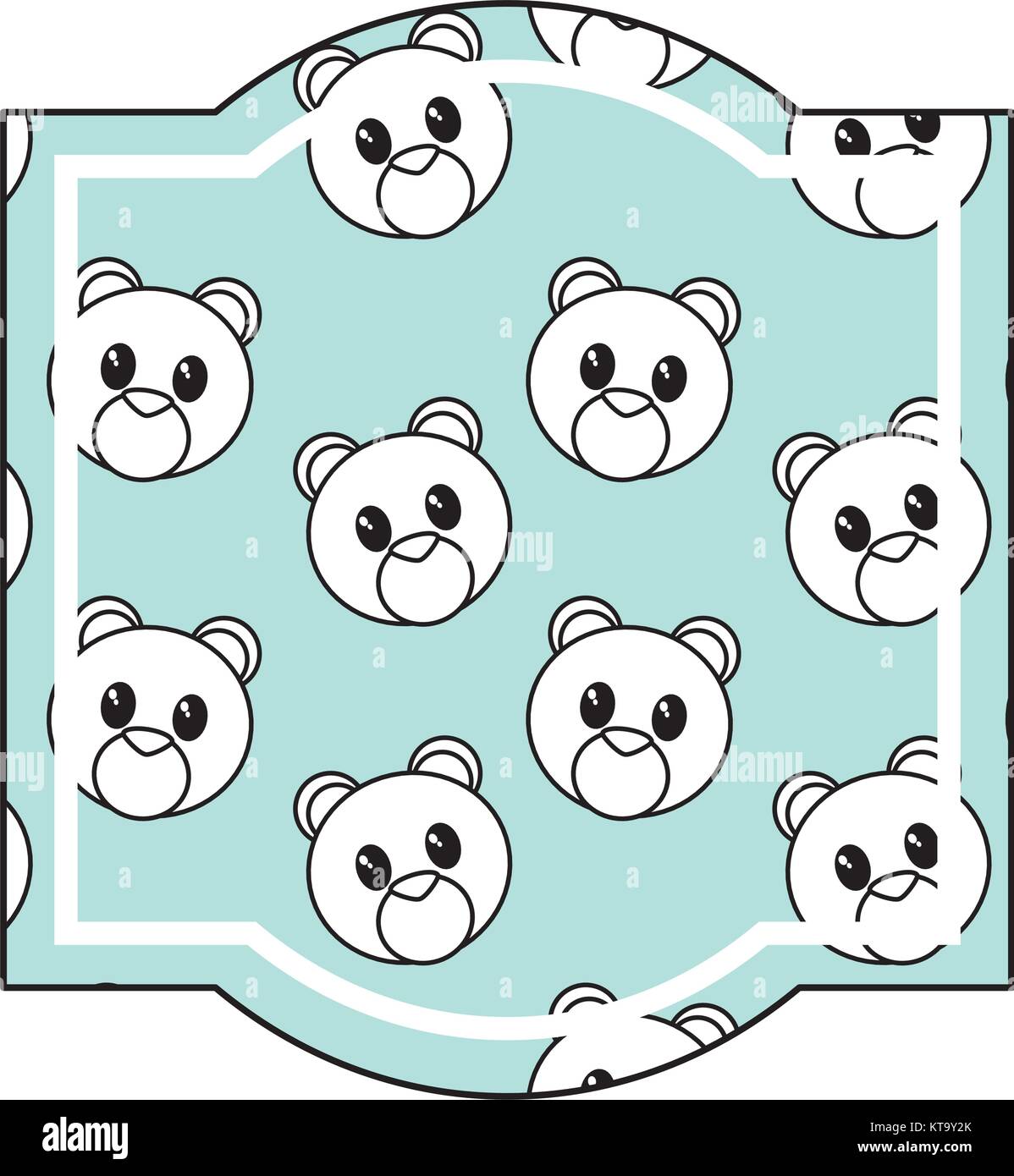 Bear cartoon frame Stock Vector Image & Art - Alamy