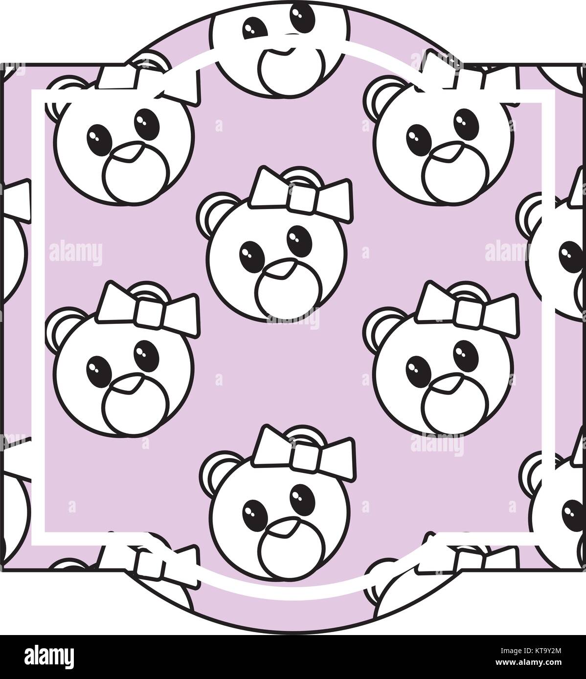 Bear cartoon frame Stock Vector Image & Art - Alamy