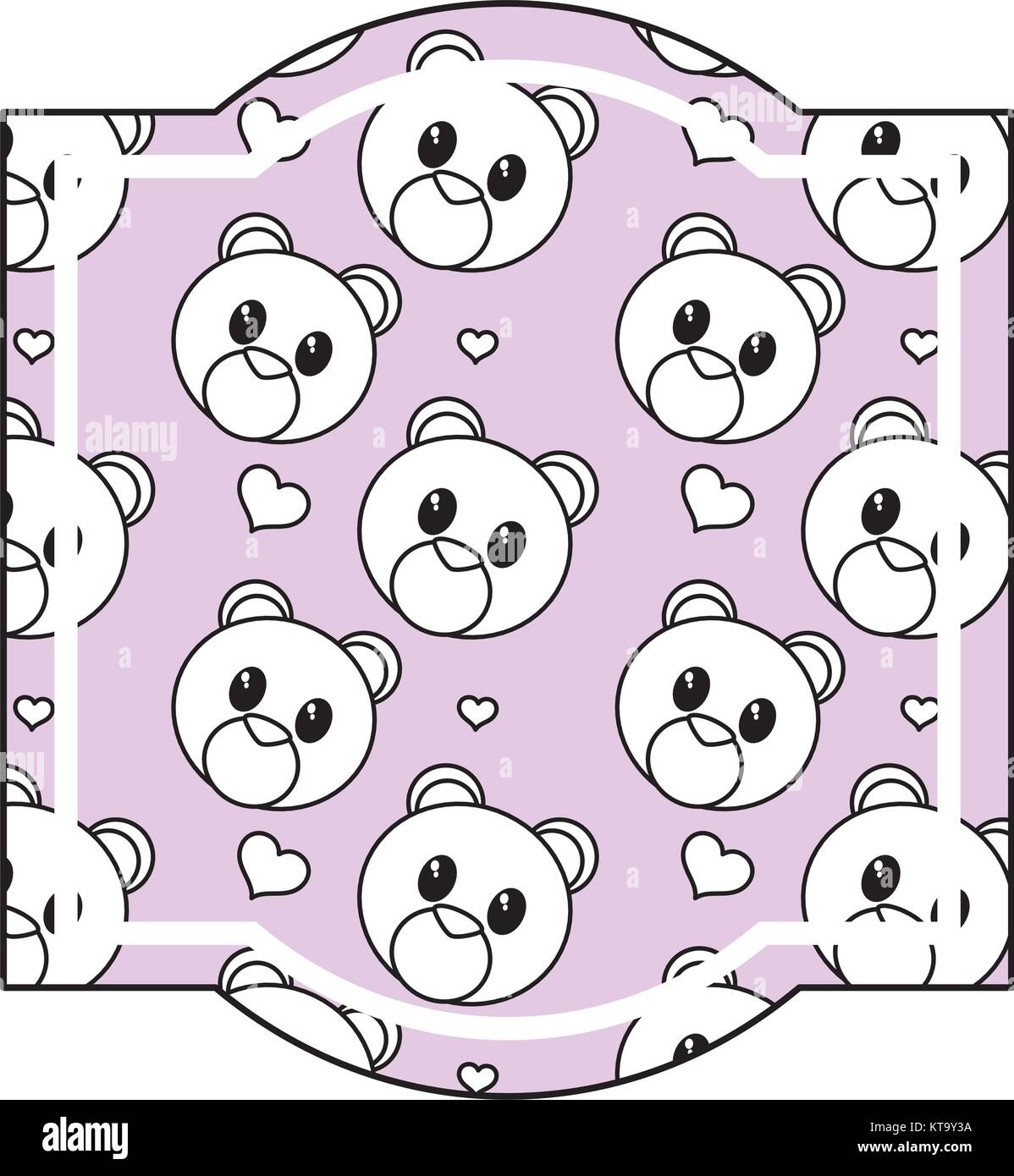 Bear cartoon frame Stock Vector Image & Art - Alamy