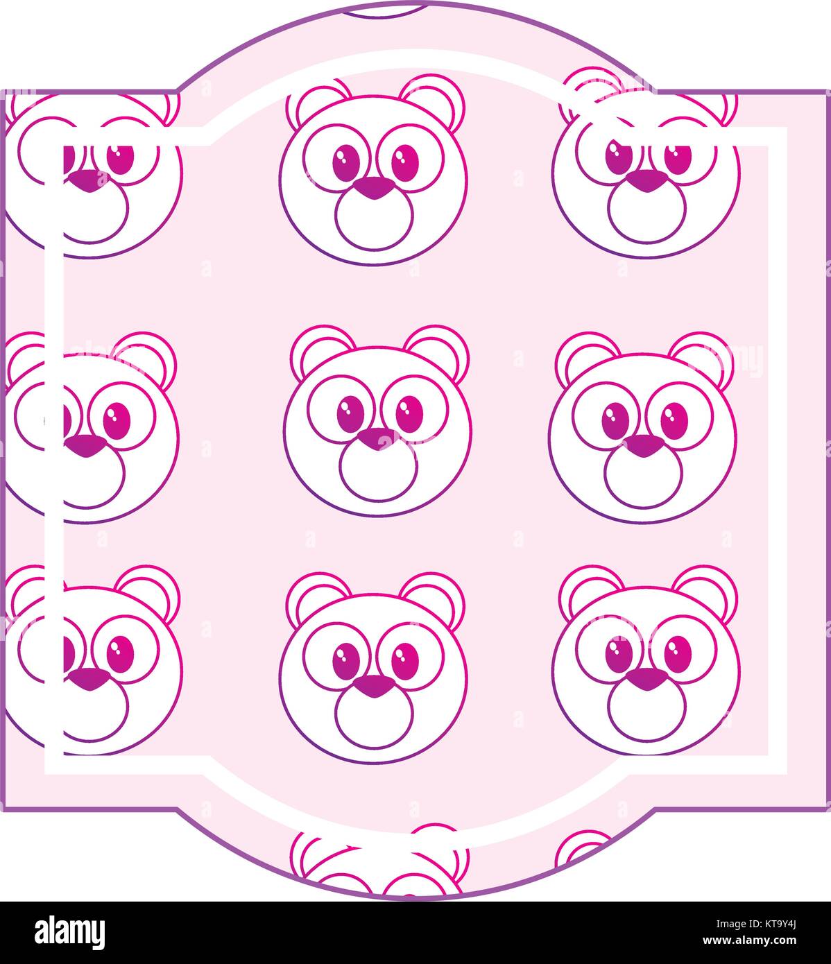 Bear cartoon frame Stock Vector Image & Art - Alamy