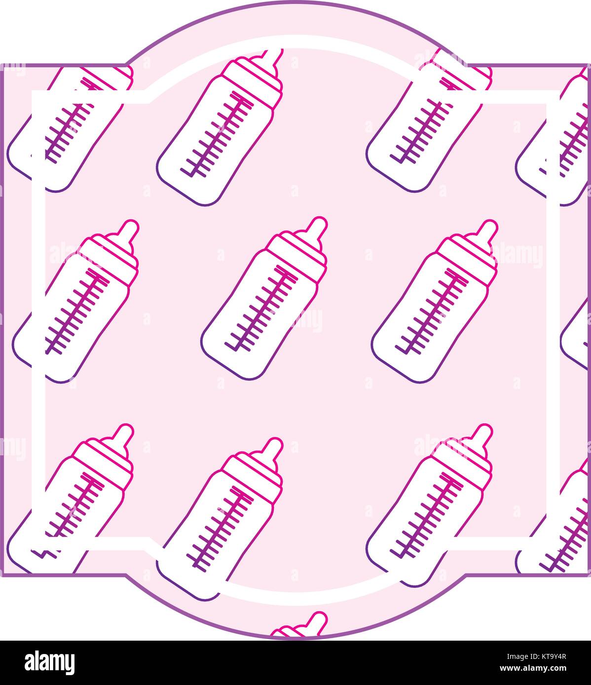 Baby bottle frame Stock Vector Image & Art - Alamy