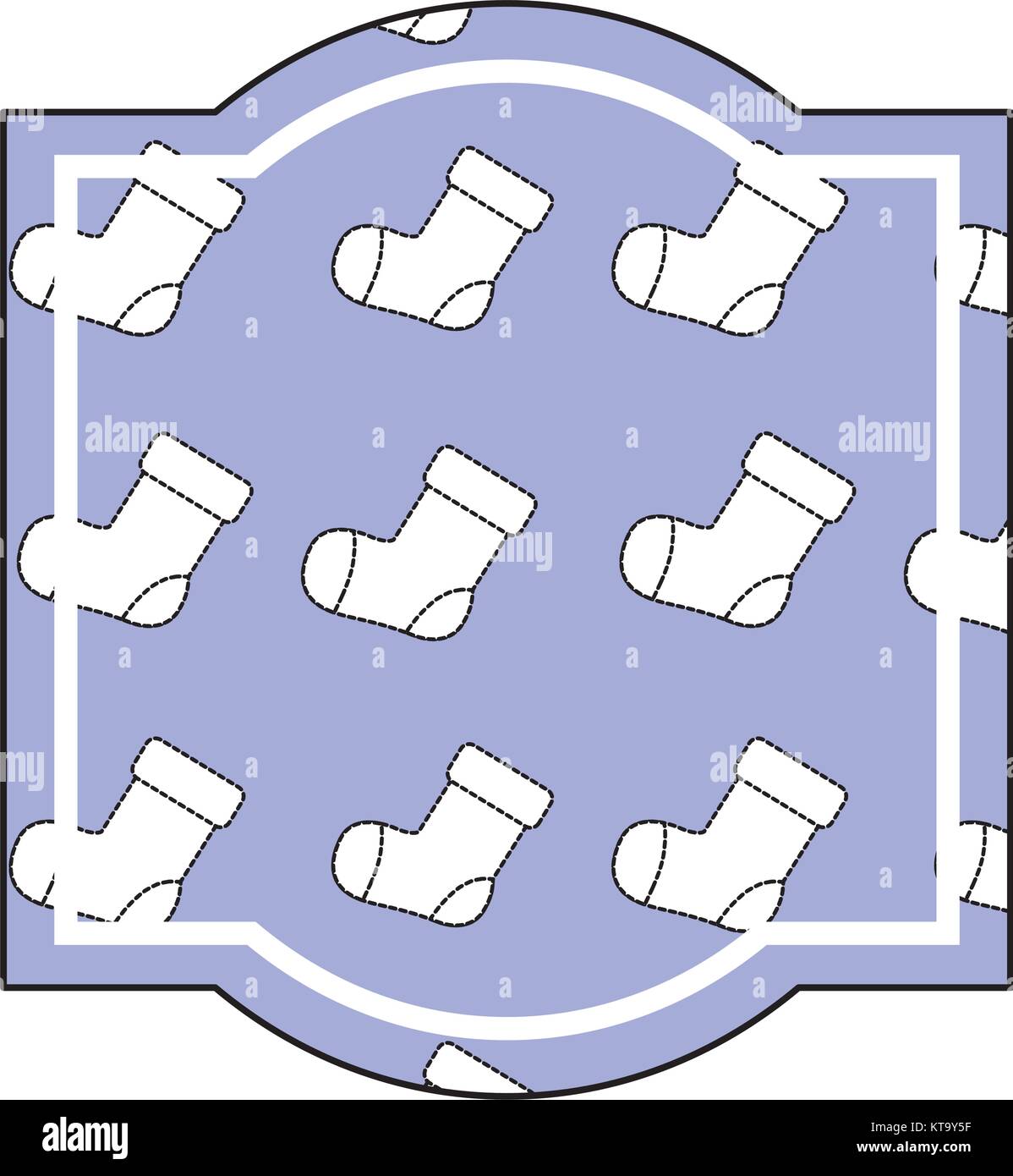 Baby sock frame Stock Vector Image & Art - Alamy