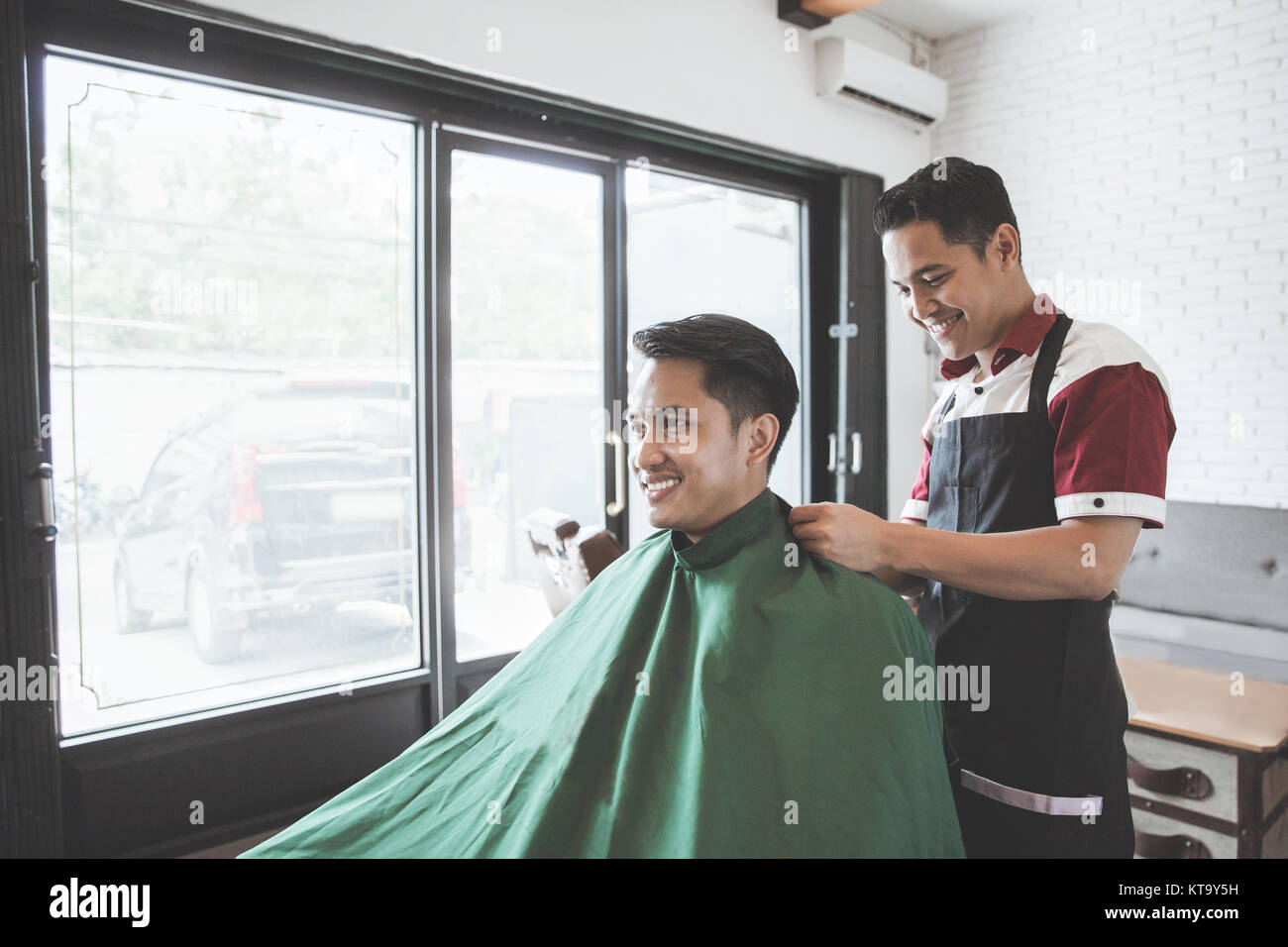 Hairdresser head cover hi-res stock photography and images - Alamy