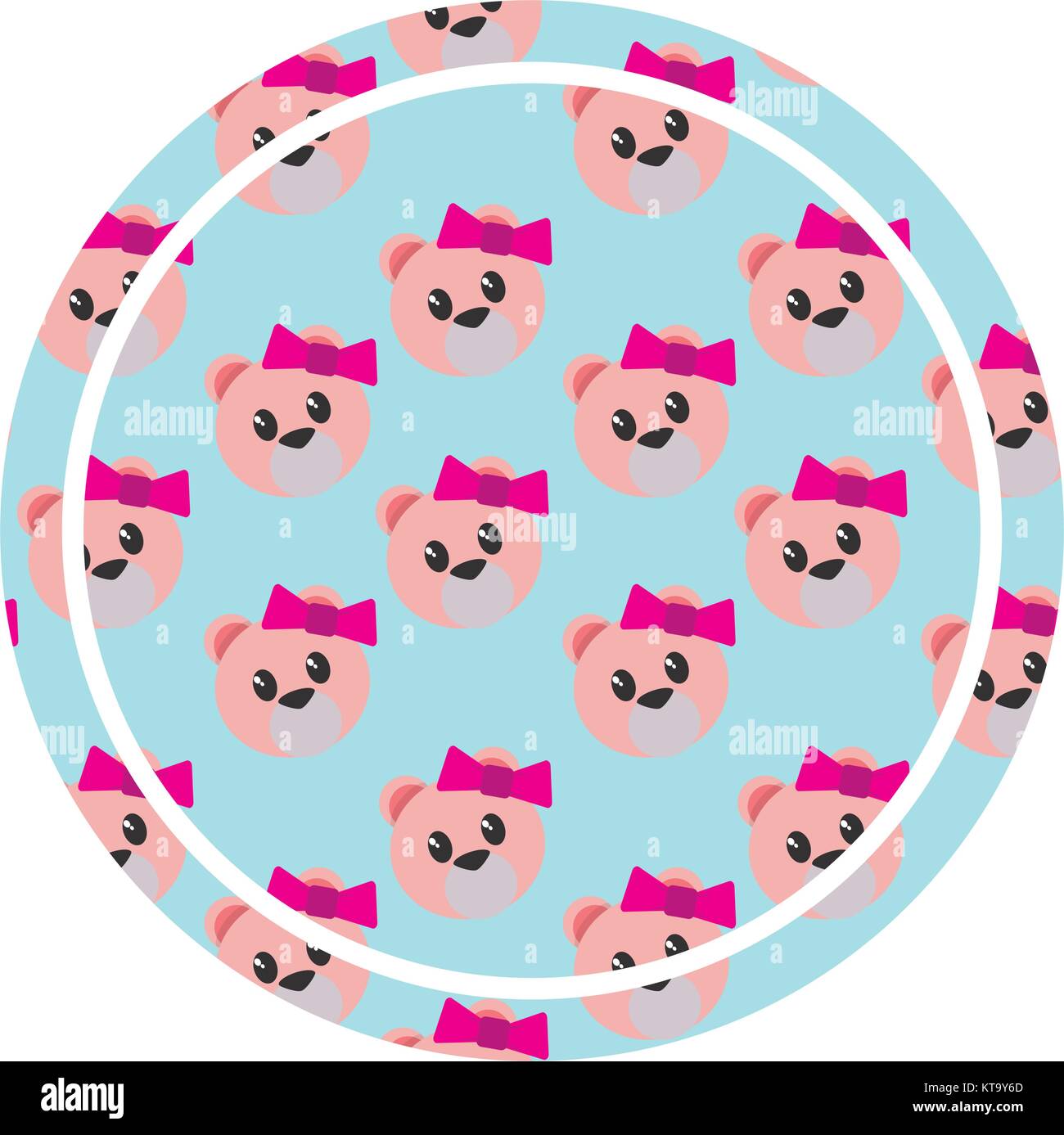 Bear cartoon button Stock Vector Image & Art - Alamy