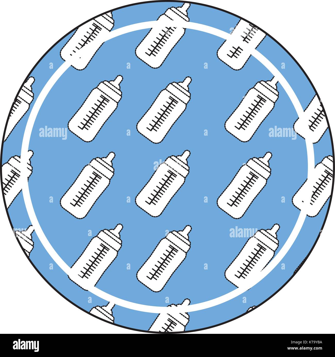 Baby bottle button Stock Vector Image & Art - Alamy