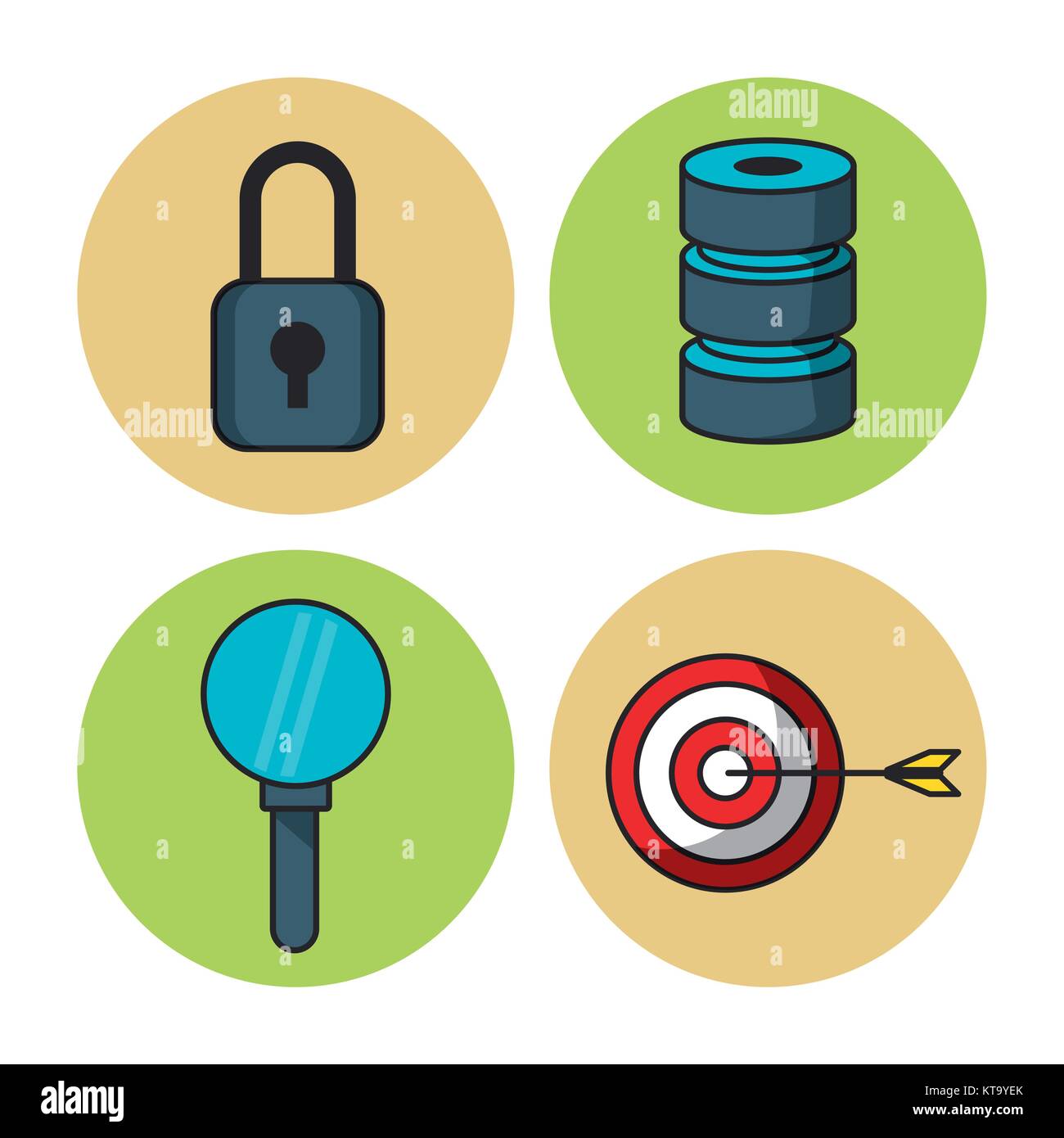 Binary data target Stock Vector Images - Alamy