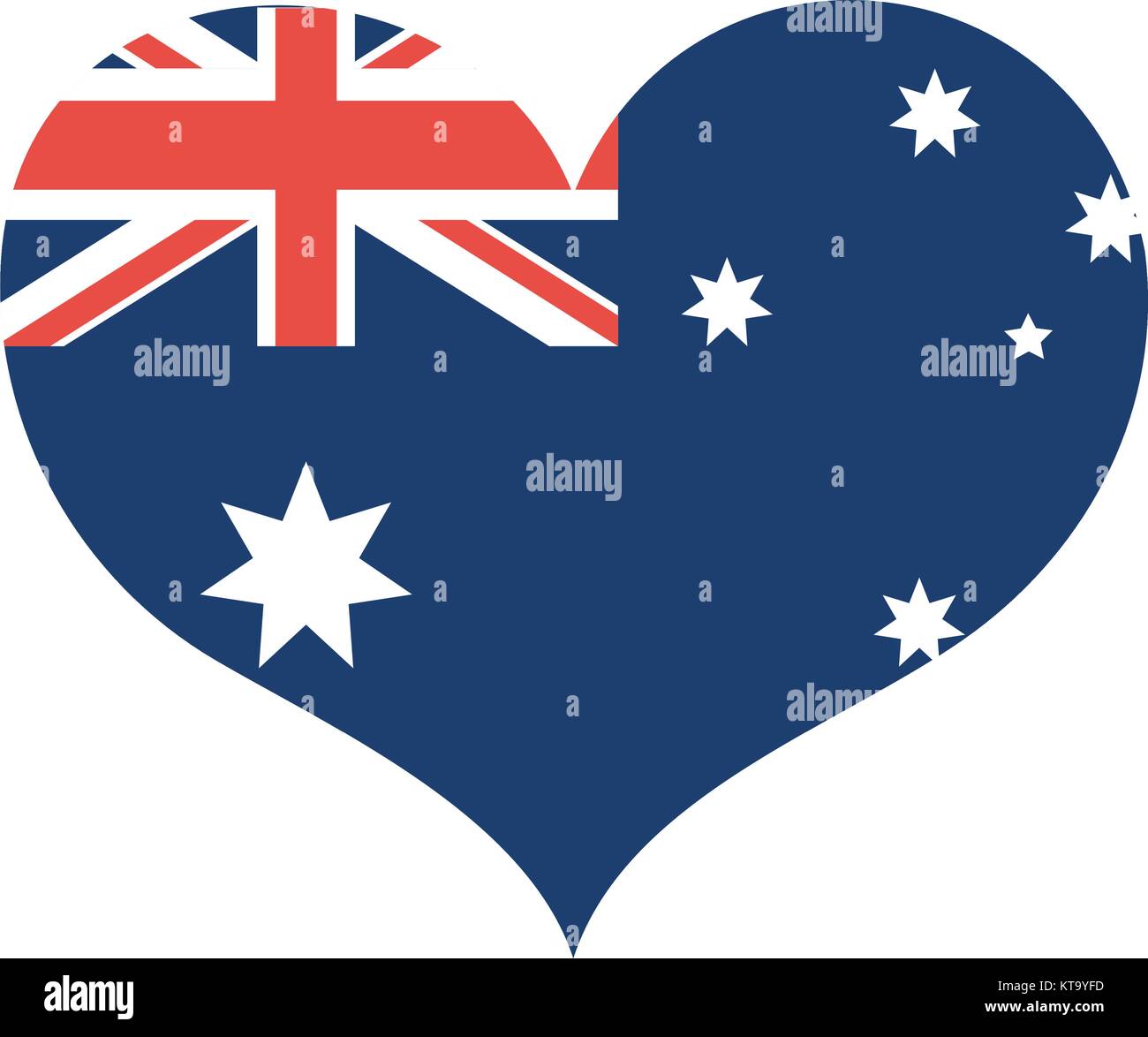 Australian heart design Stock Vector Image & Art - Alamy