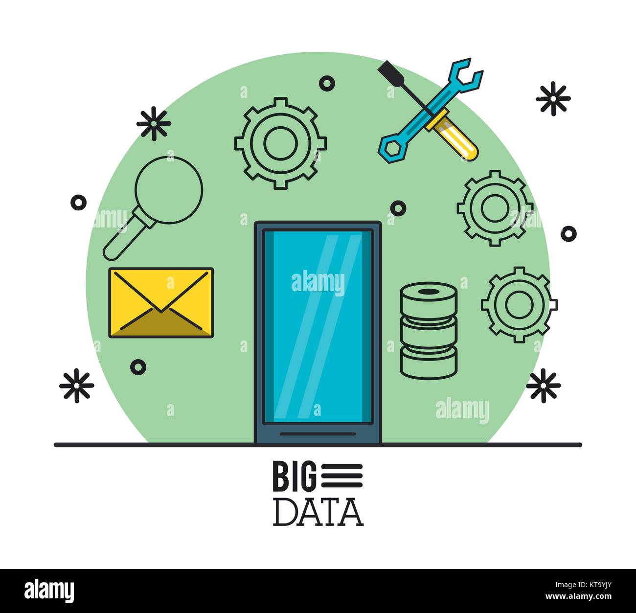 Big data tools concept Cut Out Stock Images & Pictures - Alamy