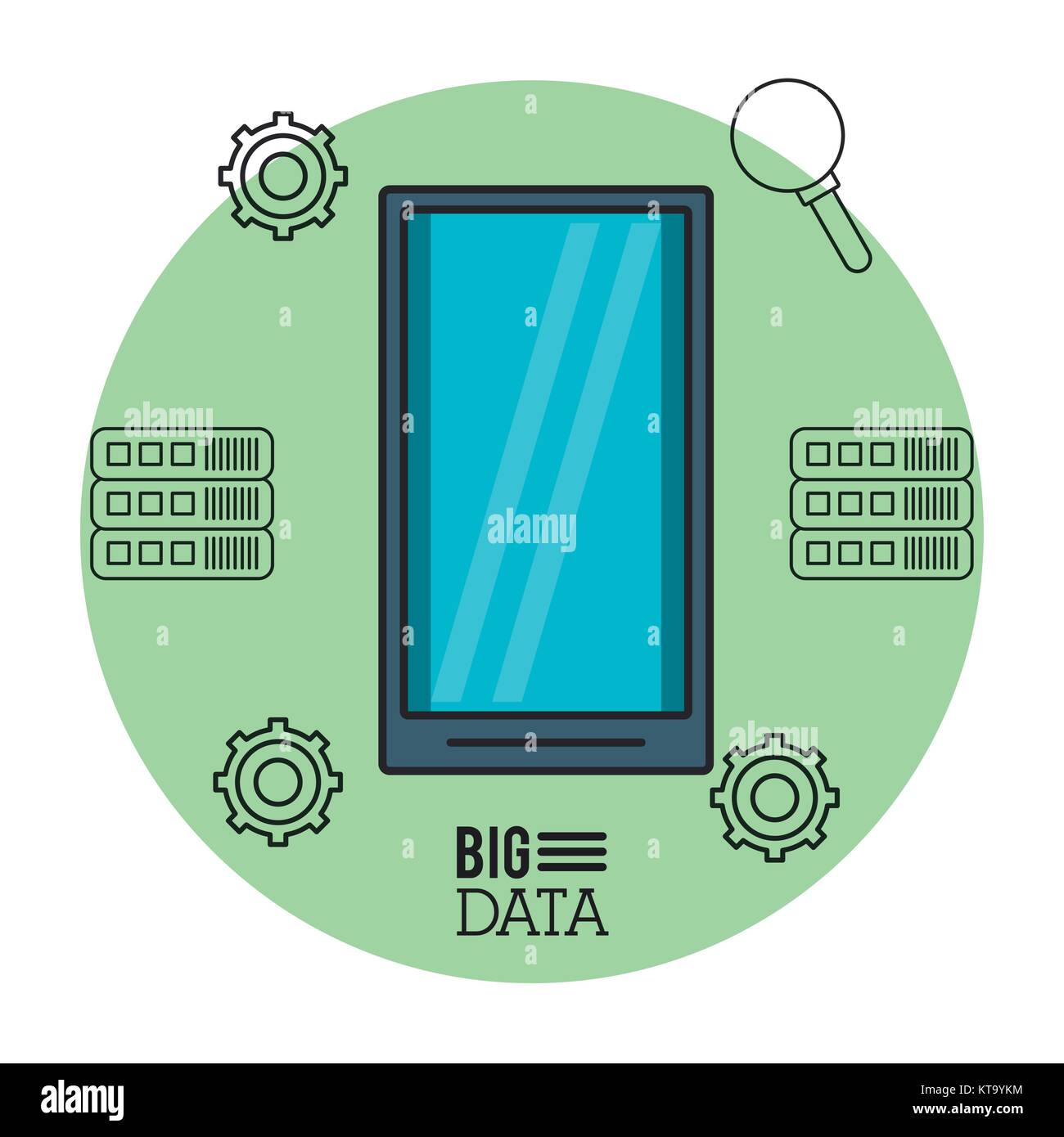 Big data technology Stock Vector Image & Art - Alamy