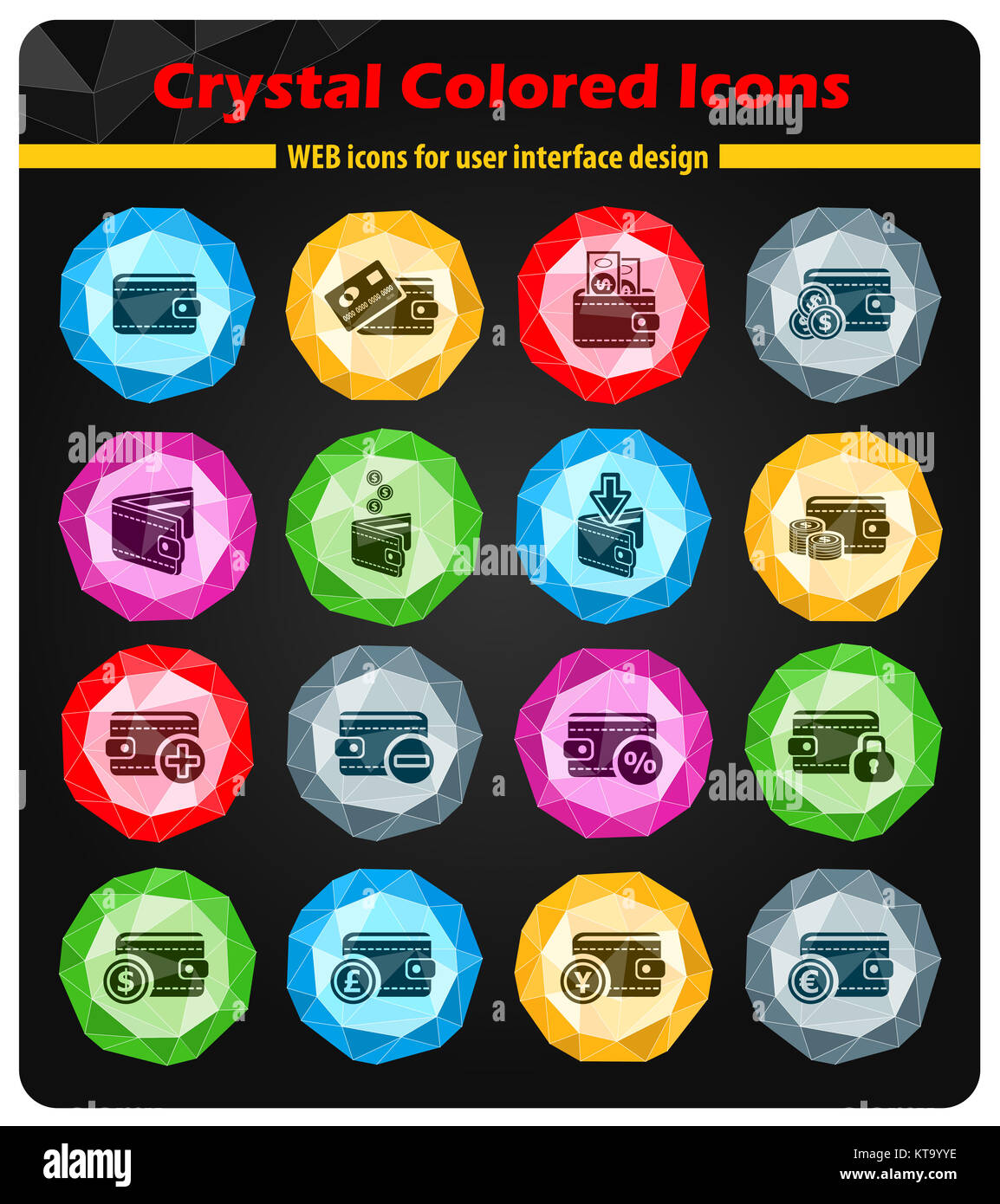 set of money icons Stock Photo - Alamy