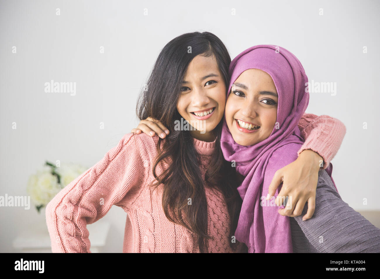 Portrait of beautiful friend having fun together. harmony in diversity ...