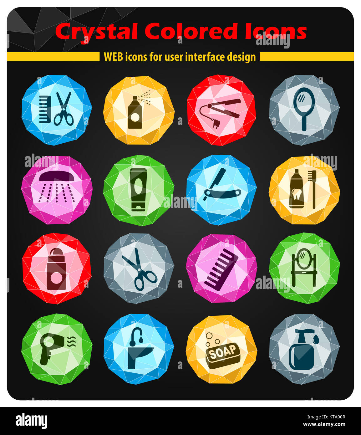 personal care icon set Stock Photo - Alamy