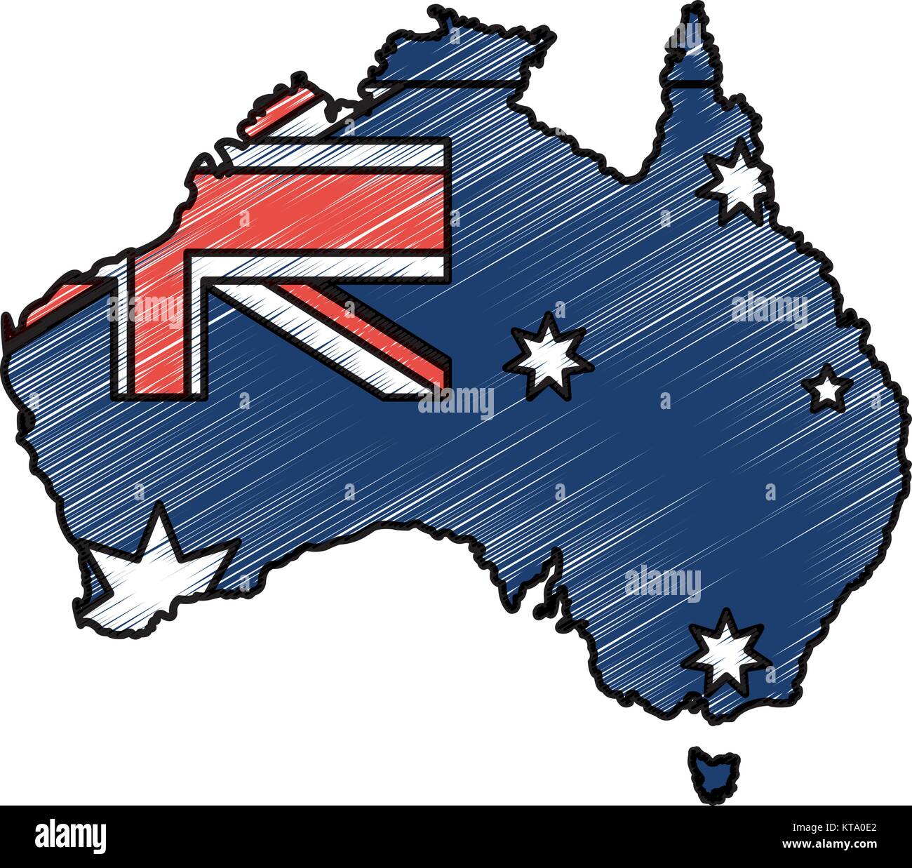 Australian map design Stock Vector Image & Art - Alamy