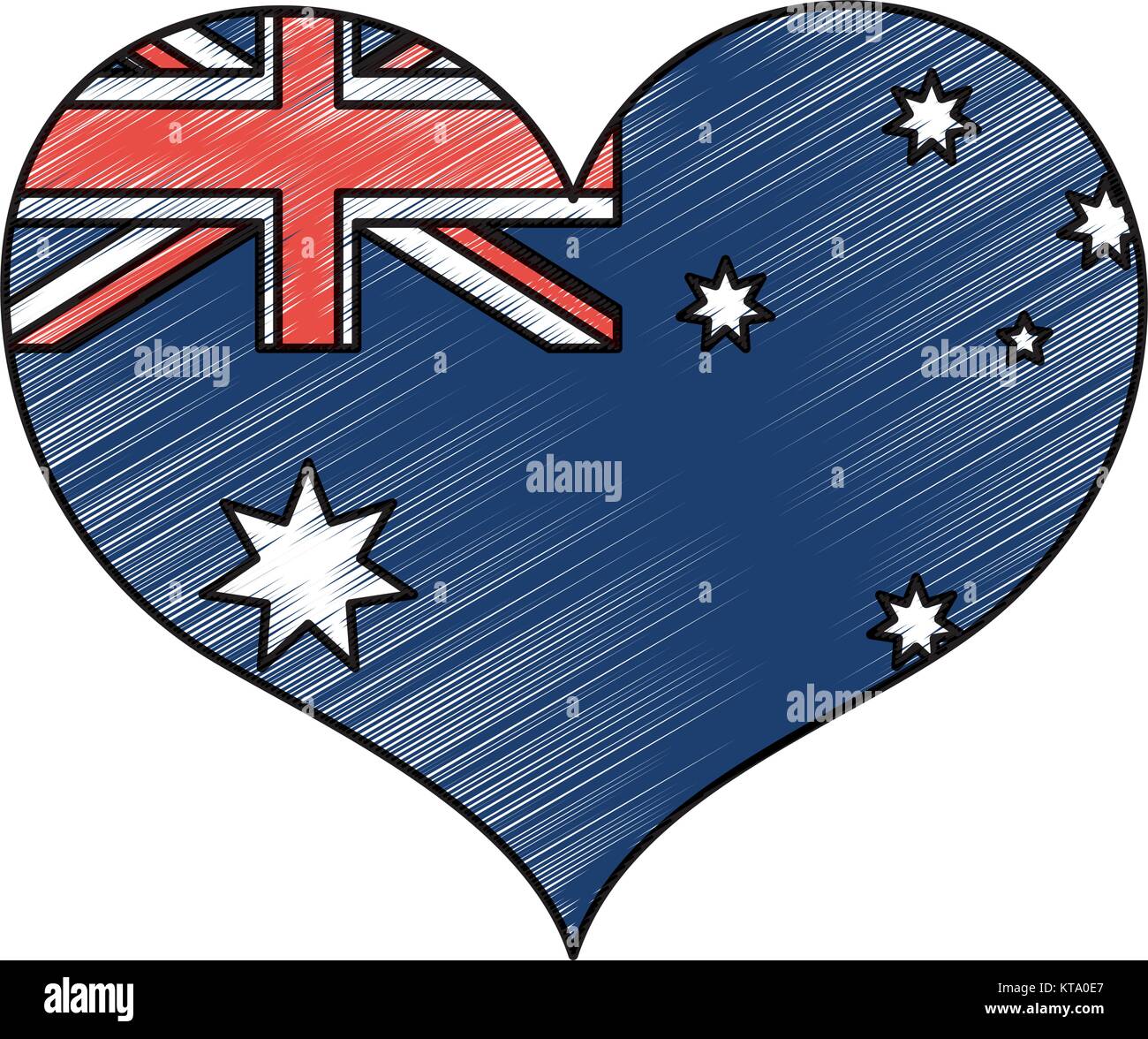 Australian heart design Stock Vector Image & Art - Alamy