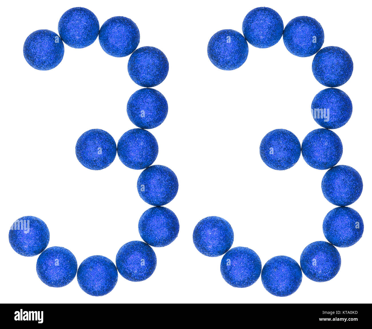 Number thirty three Cut Out Stock Images & Pictures - Alamy