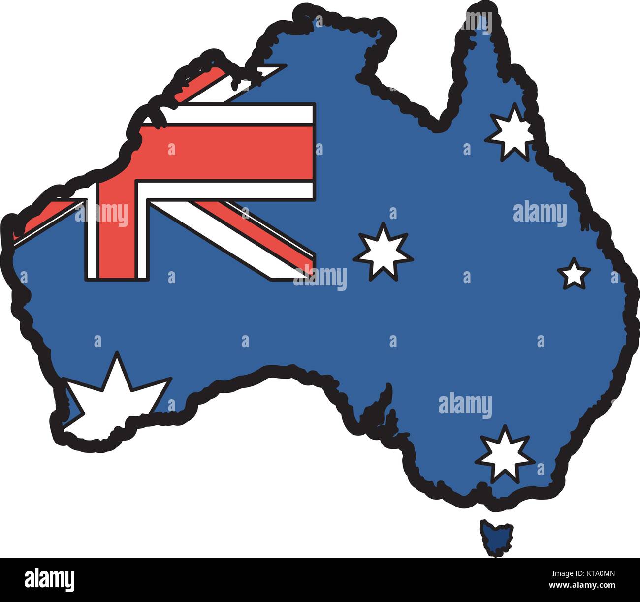 Australian map design Stock Vector Image & Art - Alamy
