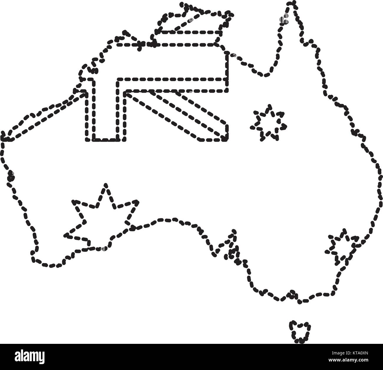 Australian map design Stock Vector Image & Art - Alamy