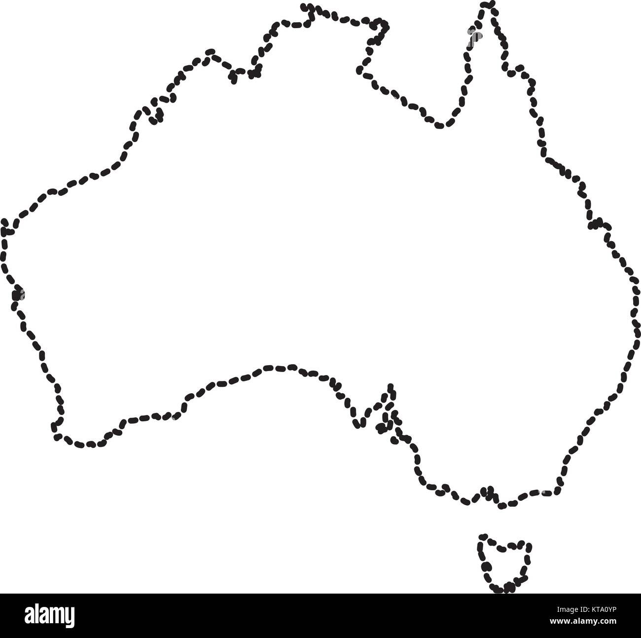 Australian Map Black and White Stock Photos & Images - Alamy