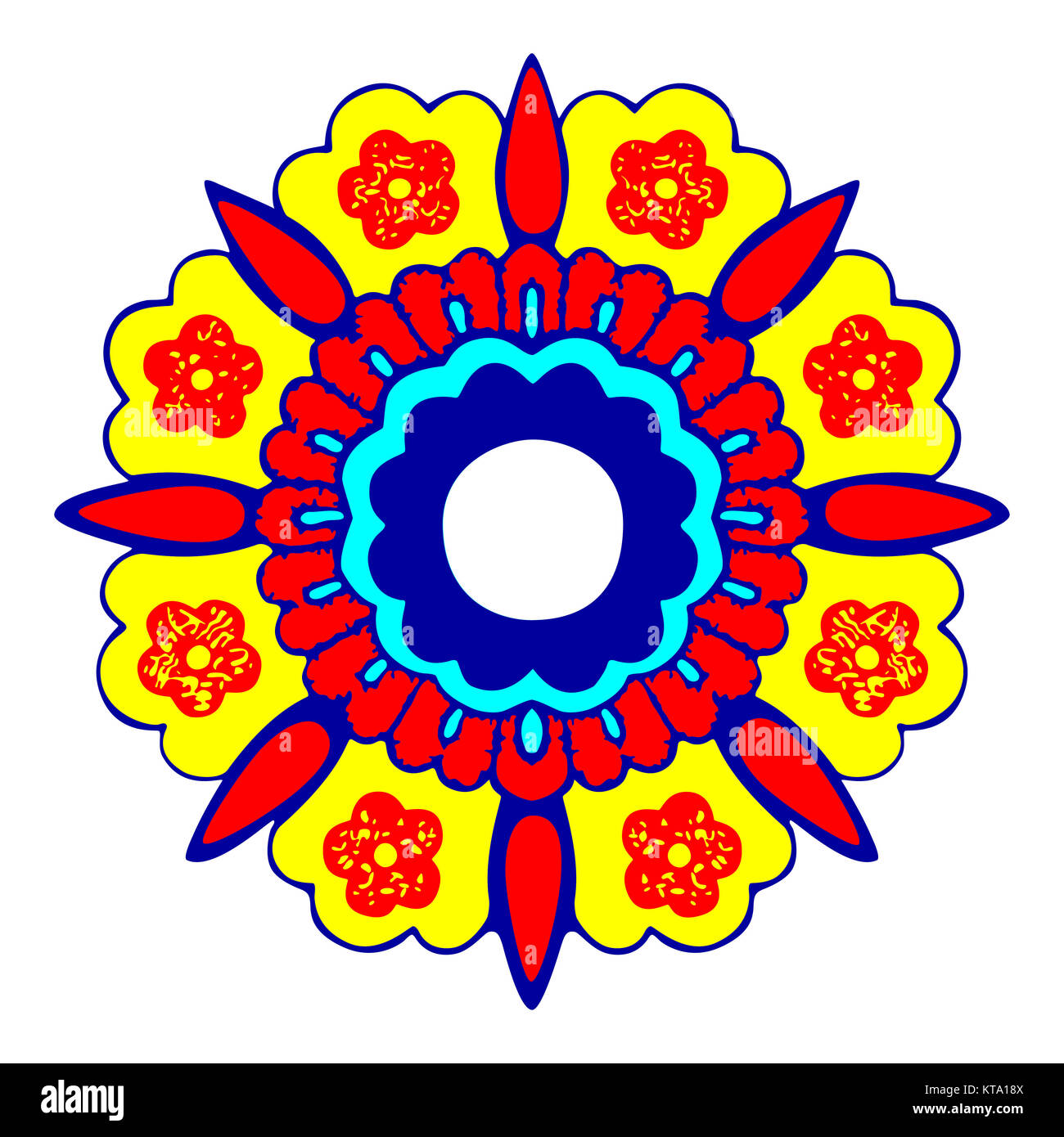 mandala vector flower Stock Photo - Alamy