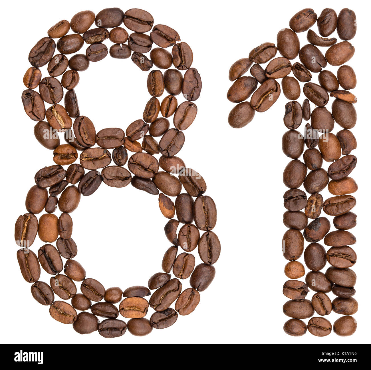 Happy birthday number 81 greeting hi-res stock photography and images ...