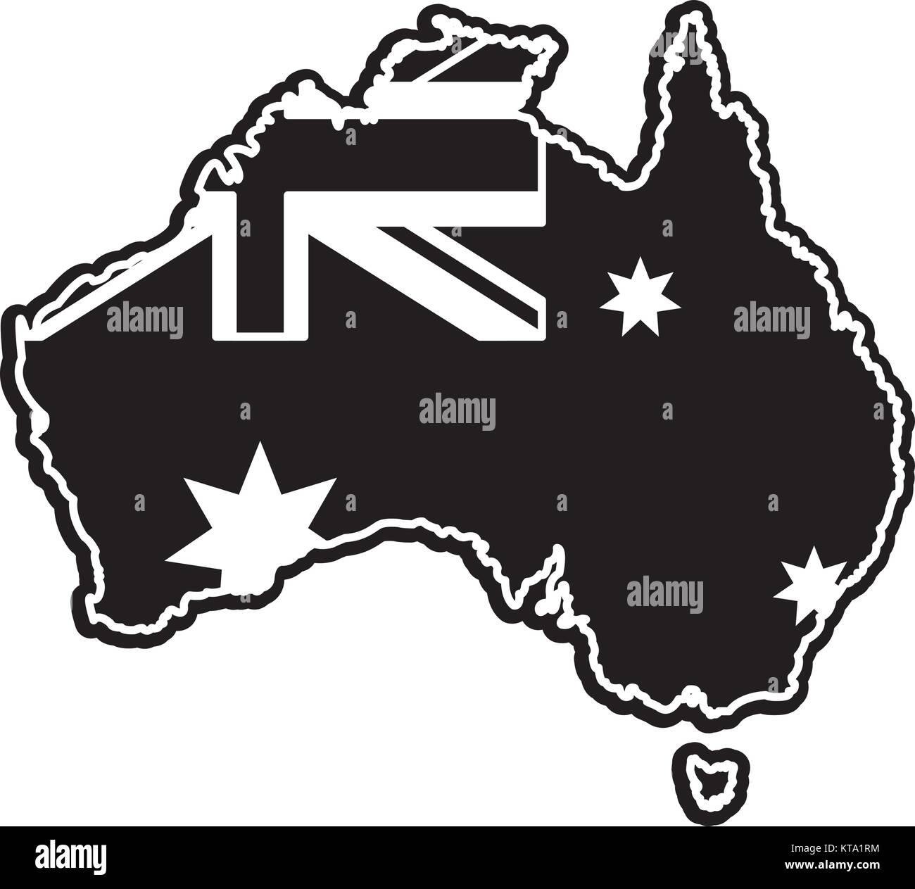 Australian map design Stock Vector Image & Art - Alamy