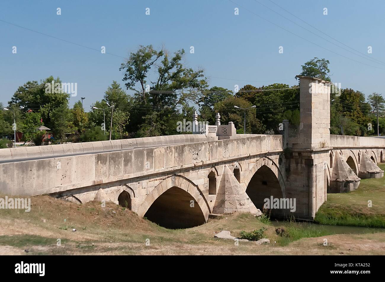 SEPTEMBER 19,2010 BABAESKI TURKEY.The Mimar Sinan Bridge of Babaeski ...