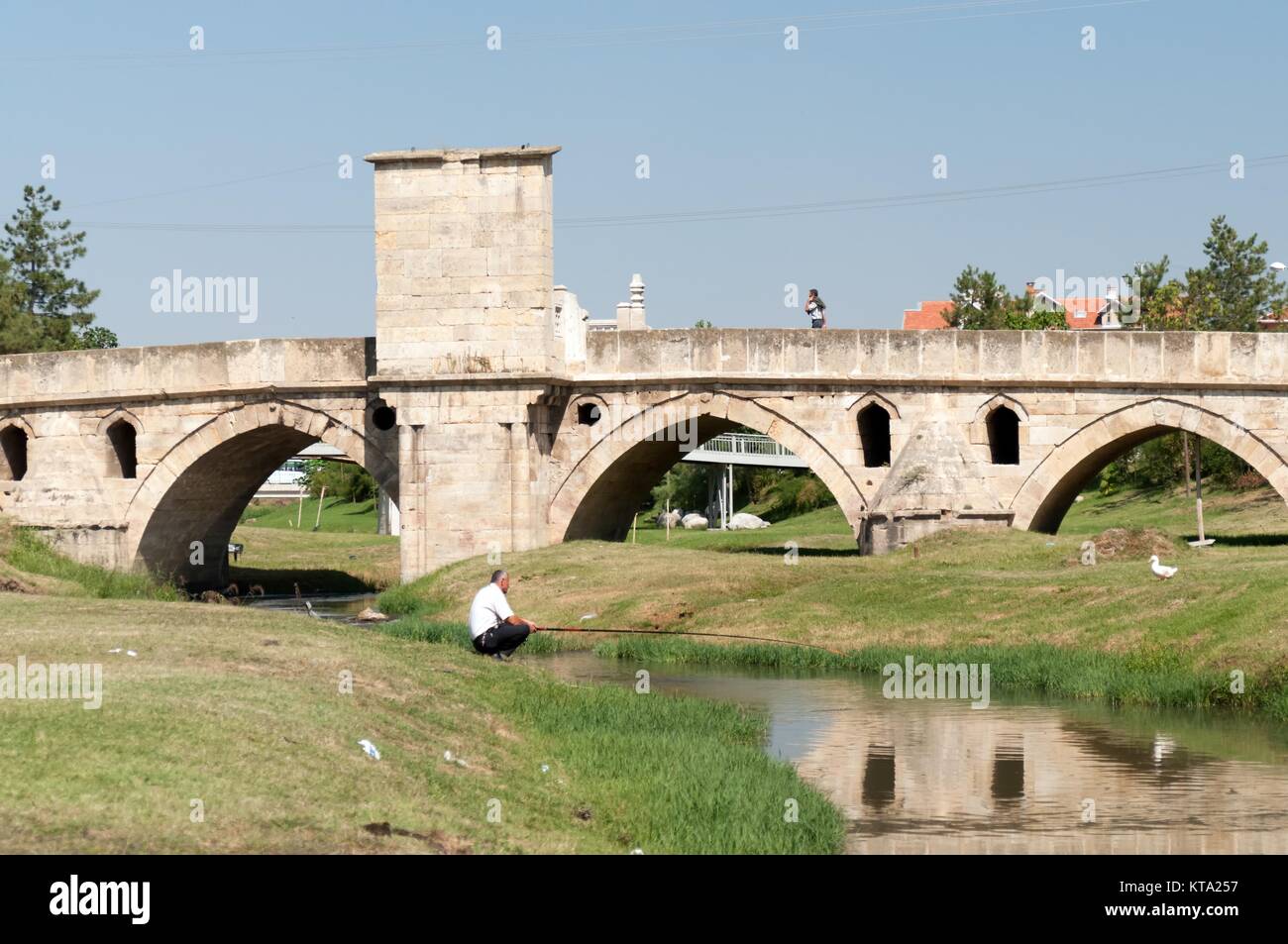 SEPTEMBER 19,2010 BABAESKI TURKEY.The Mimar Sinan Bridge of Babaeski ...
