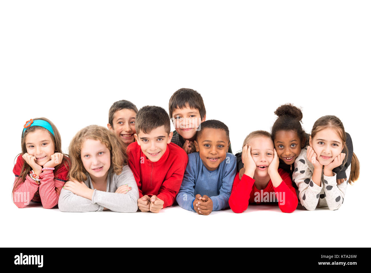 Group of happy kids Stock Photo - Alamy