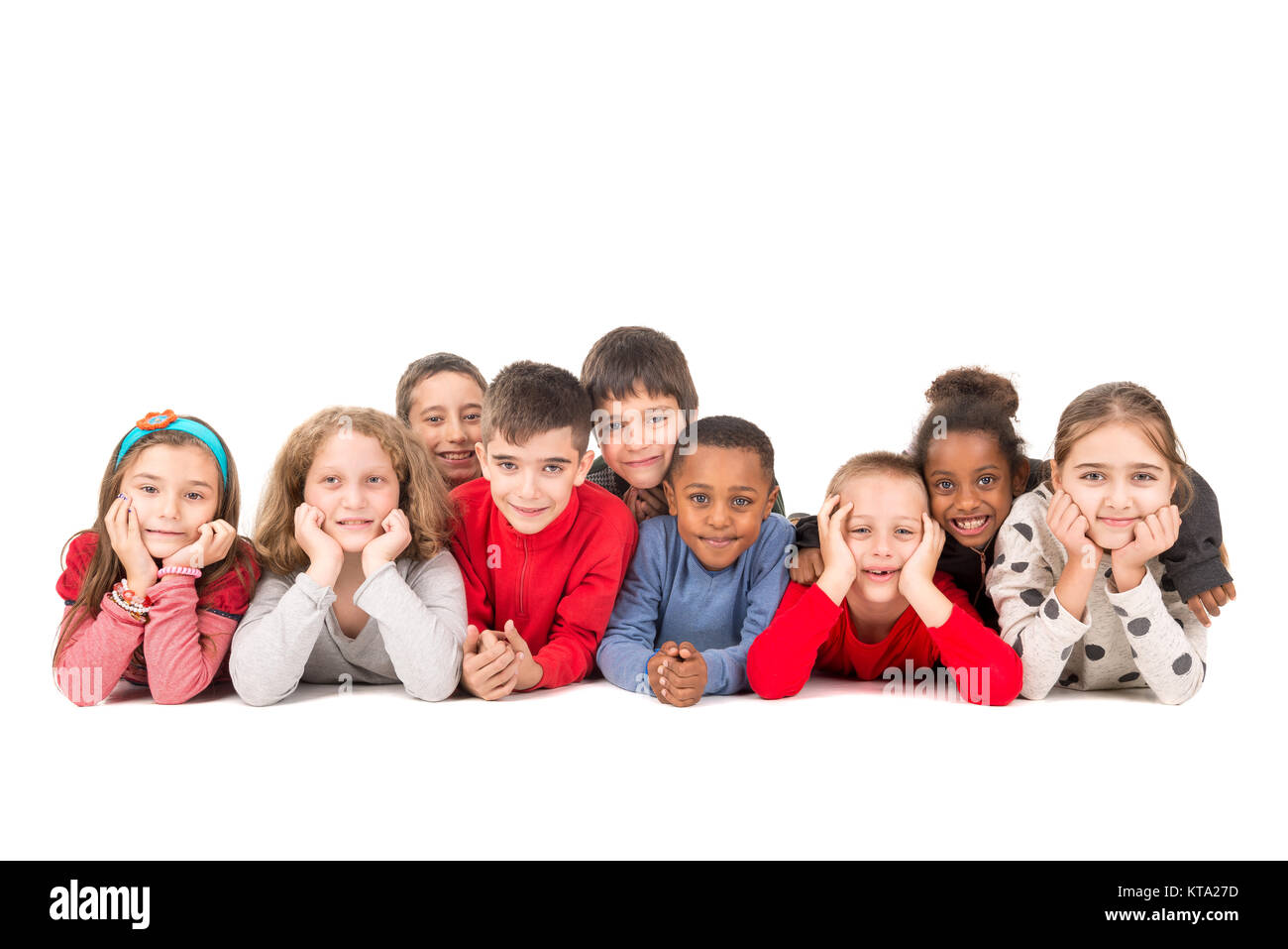 Group of happy kids Stock Photo - Alamy
