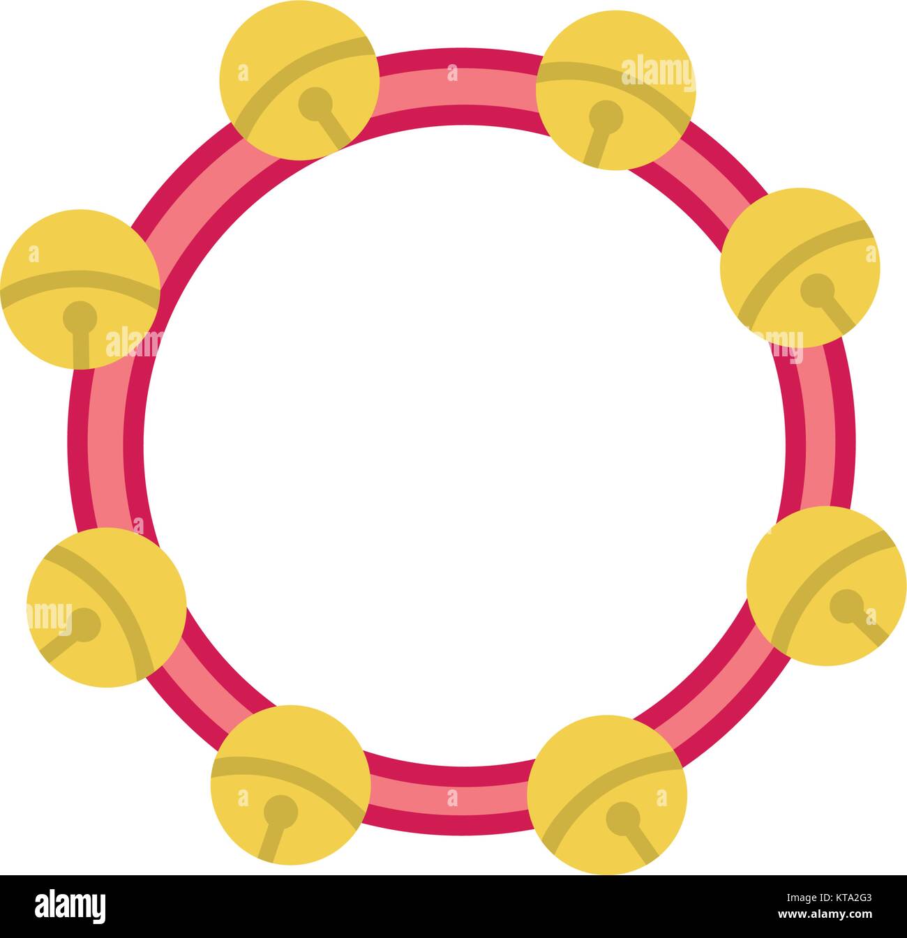 Isolated tambourine design Stock Vector Image & Art - Alamy