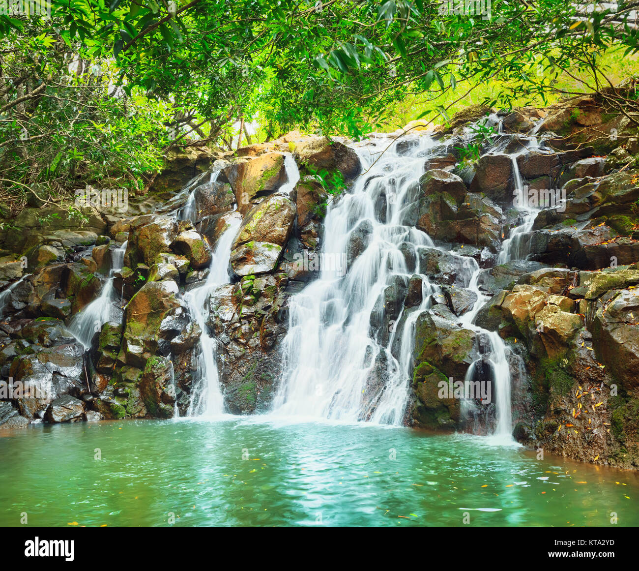 Cascade Vacoas waterfall. Mauritius Stock Photo - Alamy