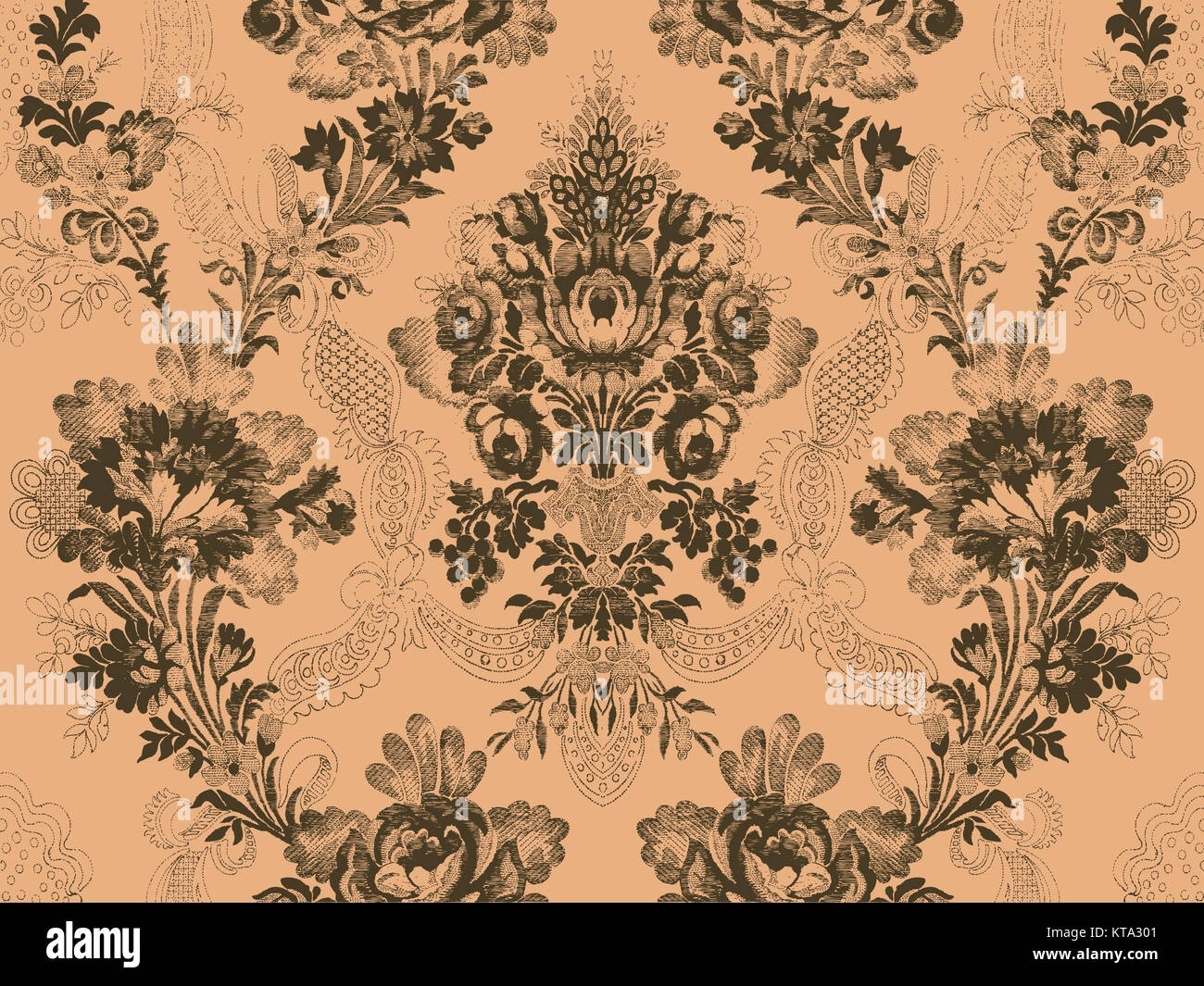 Victorian floral pattern, abstract flower rose fashion seamless Stock ...