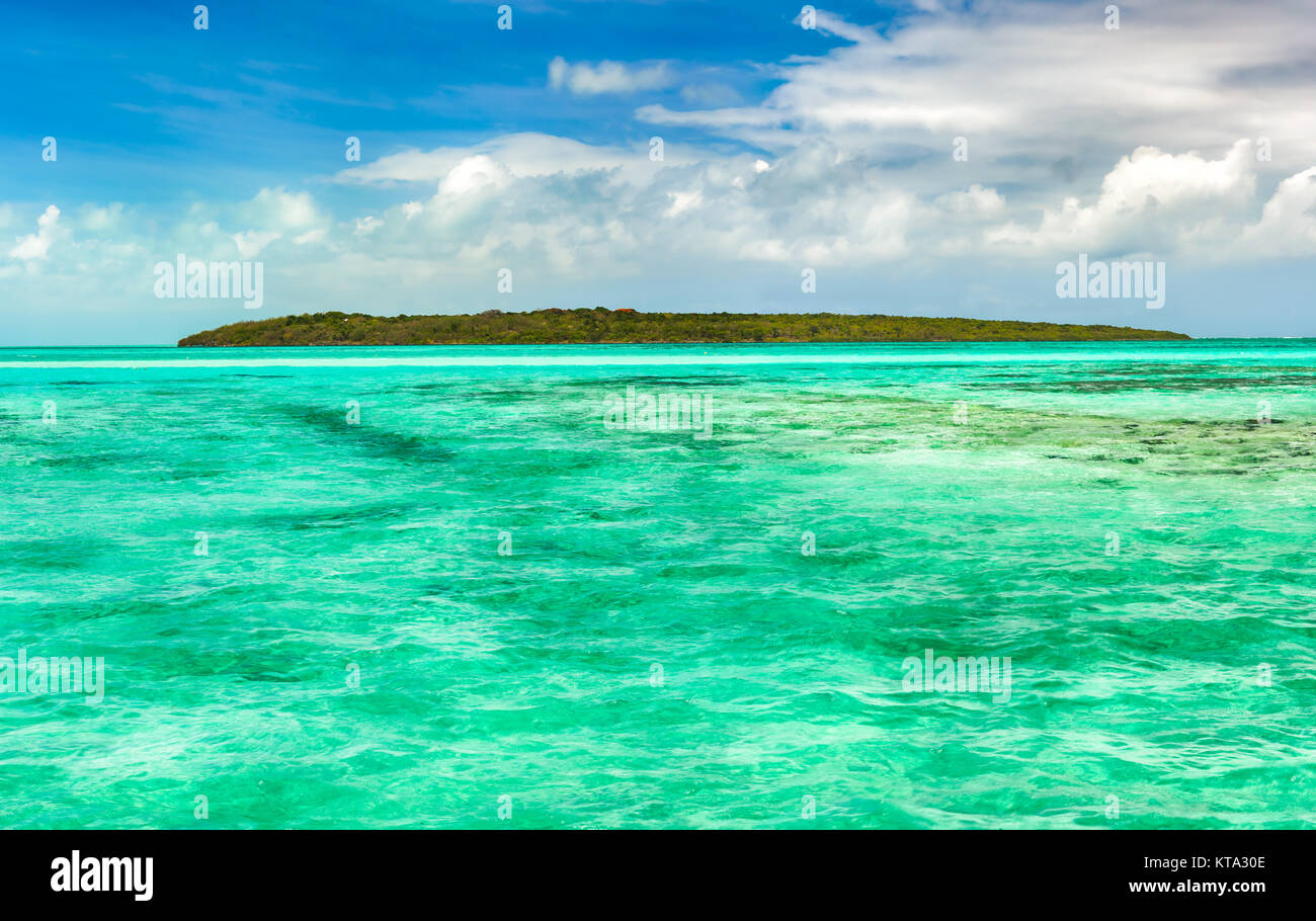 View of a sea at day time. Mauritius. Panorama Stock Photo - Alamy