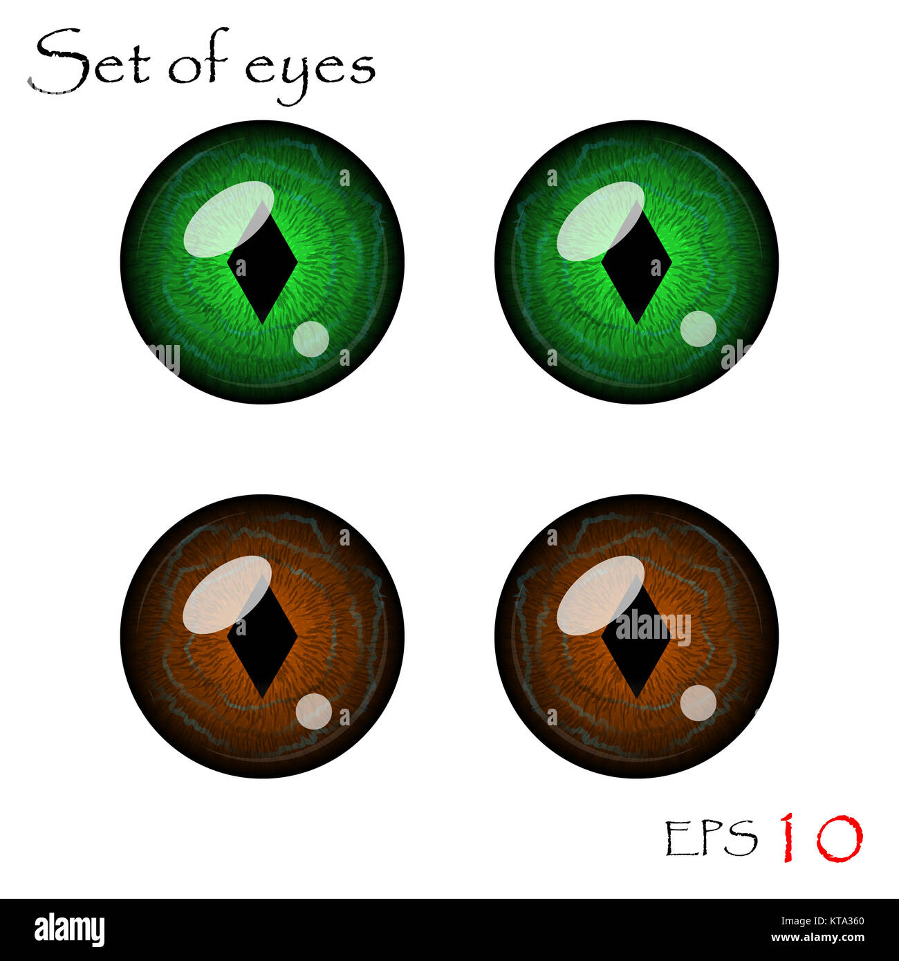 Vector eyes collection Stock Photo - Alamy