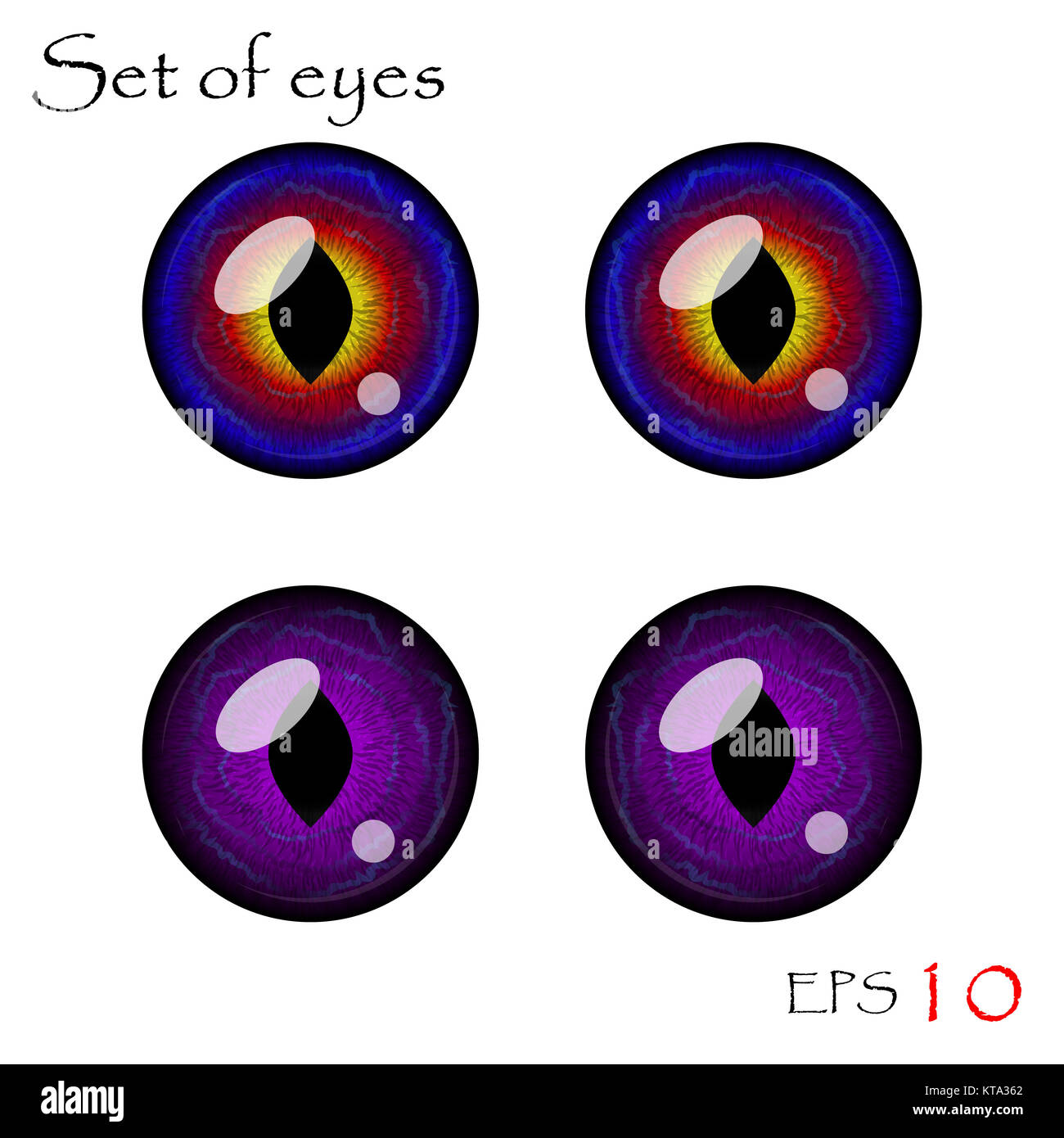 Vector eyes collection Stock Photo - Alamy