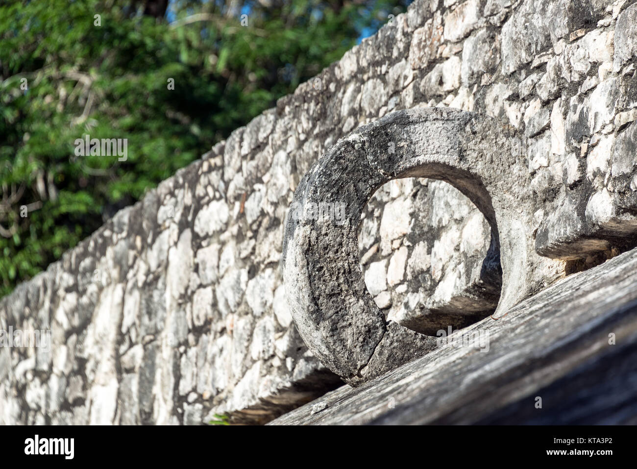 Mayan Ball Court Closeup View Stock Photo - Alamy