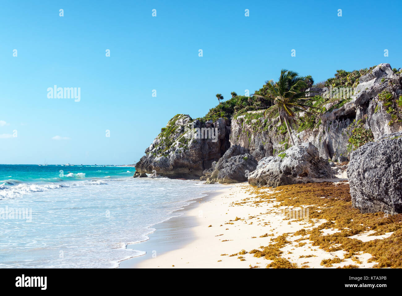Deserted Tropical Beach Stock Photo - Alamy