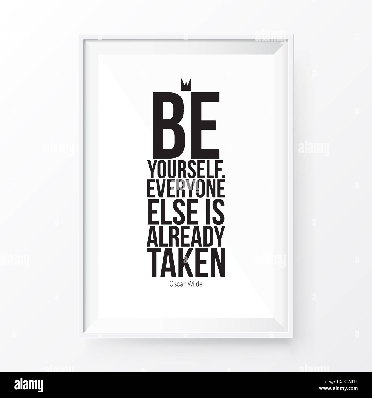 Quote Poster Frame Stock Photo - Alamy