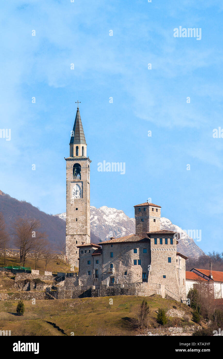Medieval castle in Italy Stock Photo - Alamy