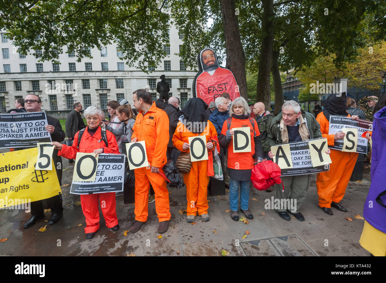 on the 5000th day of Shaker Aamer's illegal imprisonment in Guantanamo ...